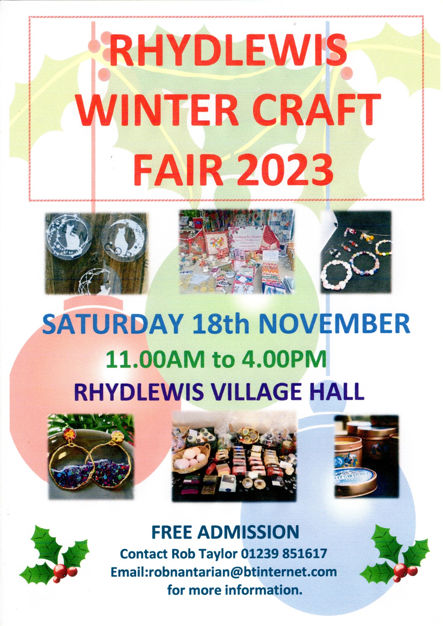 Rydlewis Winter Craft Fair – Whats On Cardigan Bay